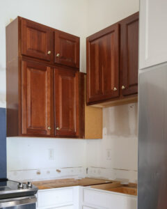 How to Build DIY Floating Kitchen Shelves - Angela Marie Made