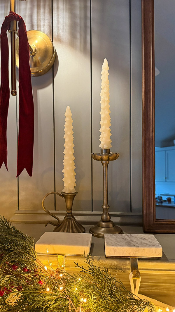 Cozy and Classic Christmas Mantle Decor - Angela Marie Made